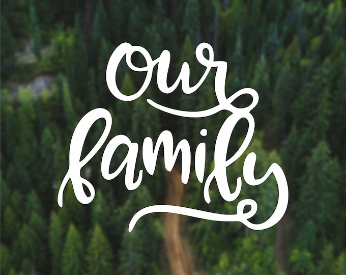 Family Sticker Family Decal Family Decor Wall Decal - Etsy