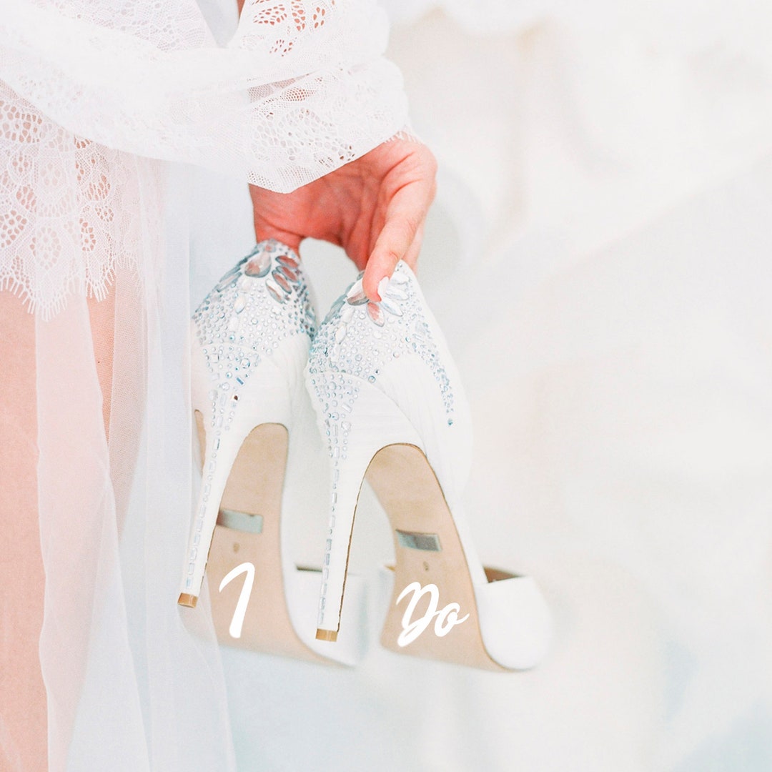 I Do Decor Decal for Shoe I Do Wedding Shoes I Do Vinyl Decal - Etsy