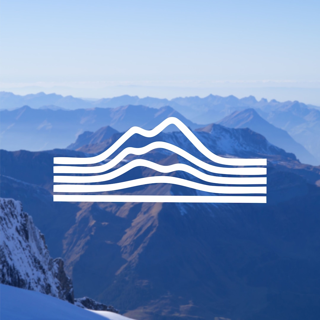 Mountain Waves, Audio Wave, Wave Decal, Vinyl Decal Sticker, Laptop ...