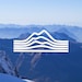 Mountain Waves, Audio Wave, Wave Decal, Vinyl Decal Sticker, Laptop ...