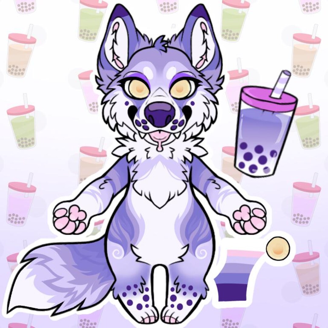 ADOPTABLE FURSONA: Boba Wolf - Etsy