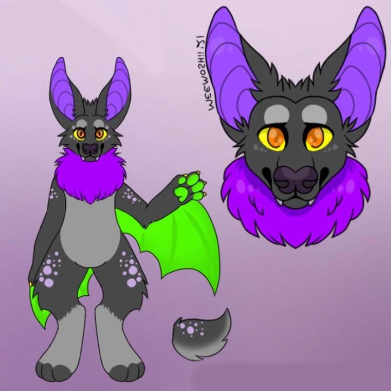 Bat Fursona - Etsy