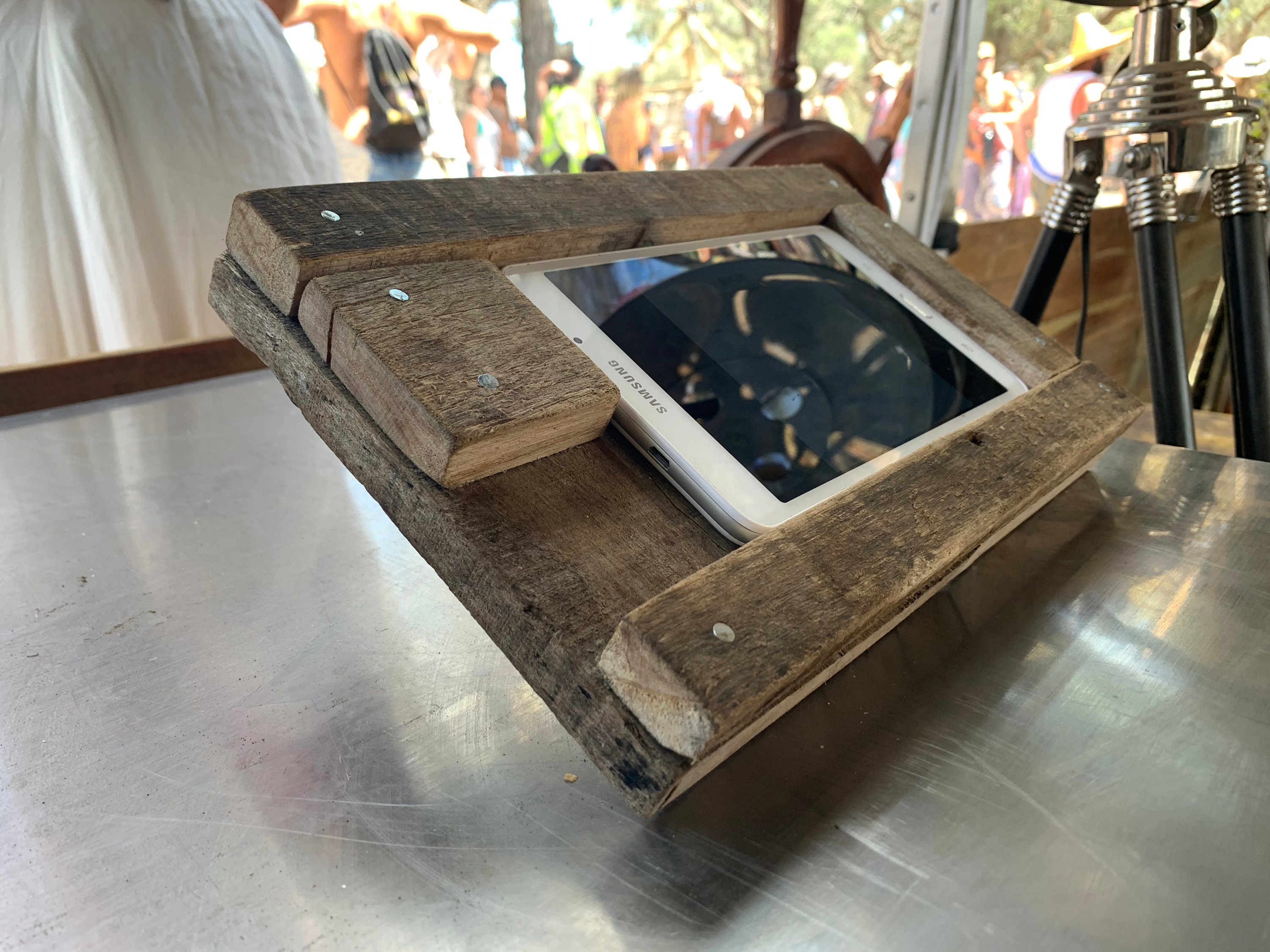 Upcycled Timber Tablet Holder - Etsy