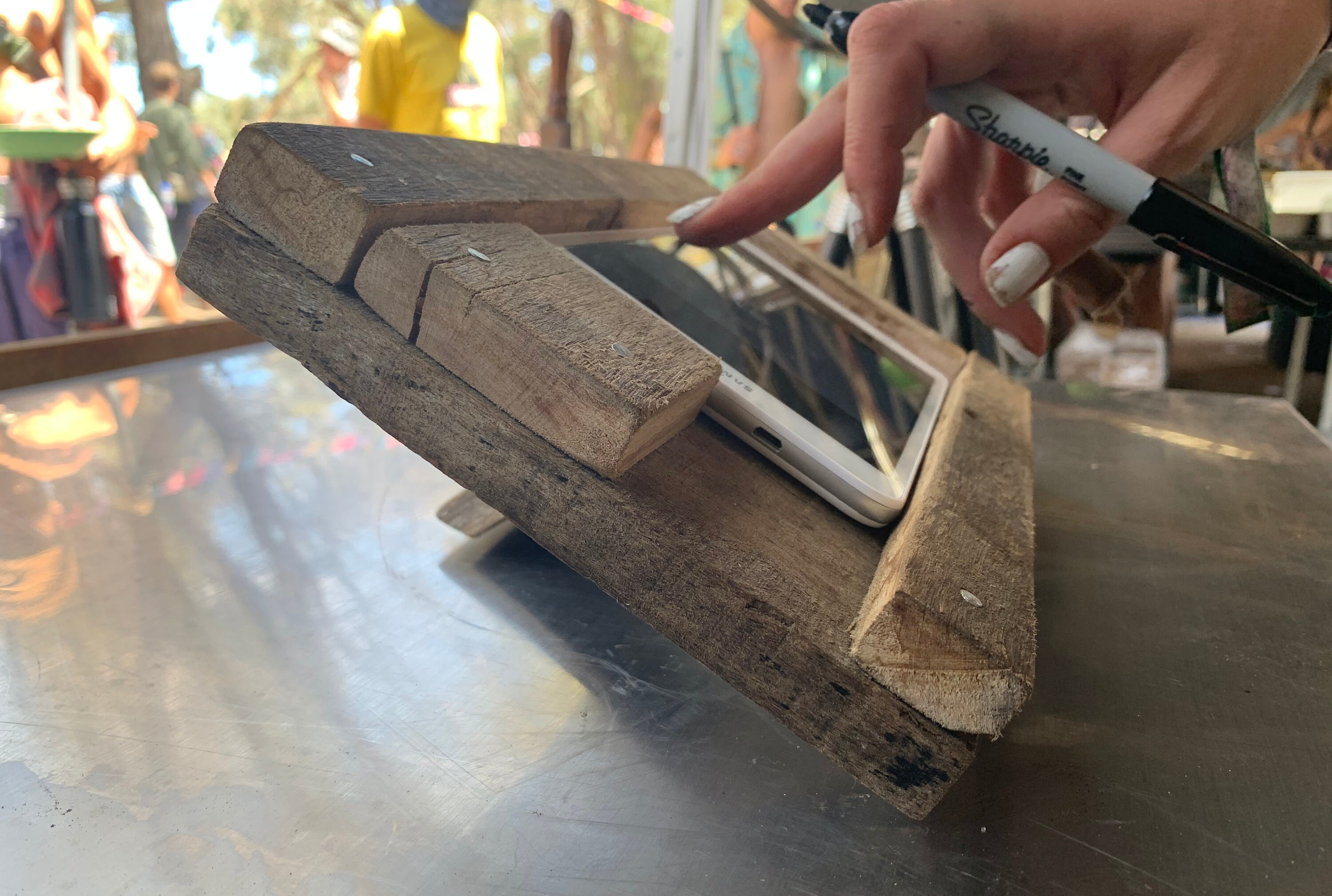 Upcycled Timber Tablet Holder - Etsy
