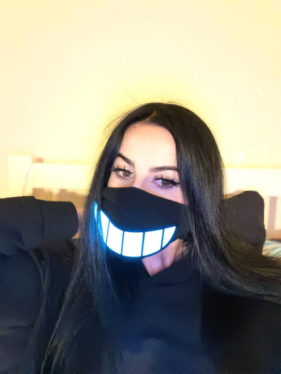 Pokemon Gengar Sound reactive light up white party mask - Etsy