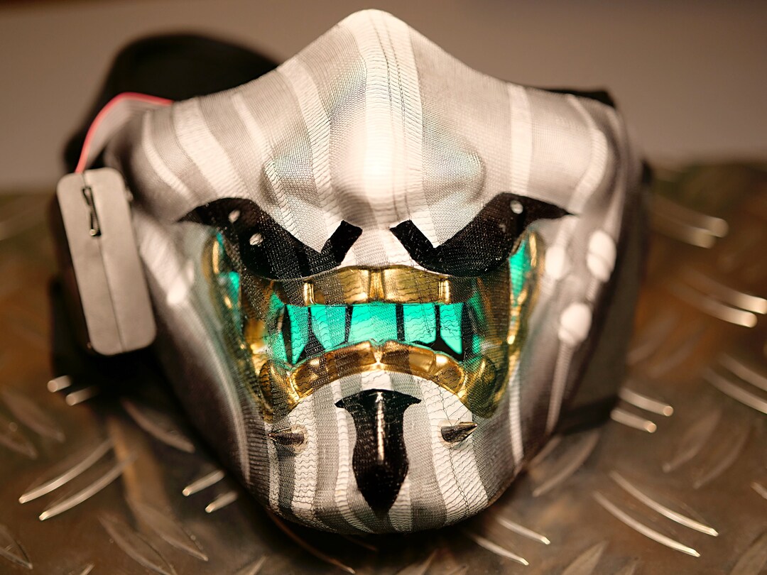 Expect Us Sound Reactive Half Face Light up Mask Inspired by Anonymous ...