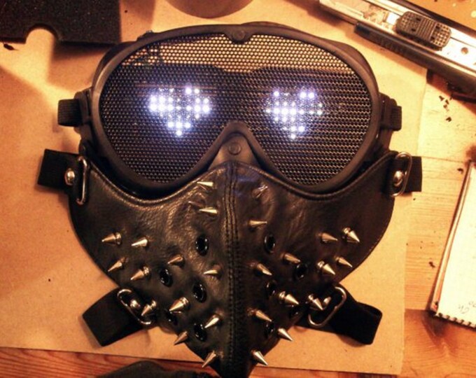 Professional Wrench Mask With LED Matrix - Different Designs , Colours ...
