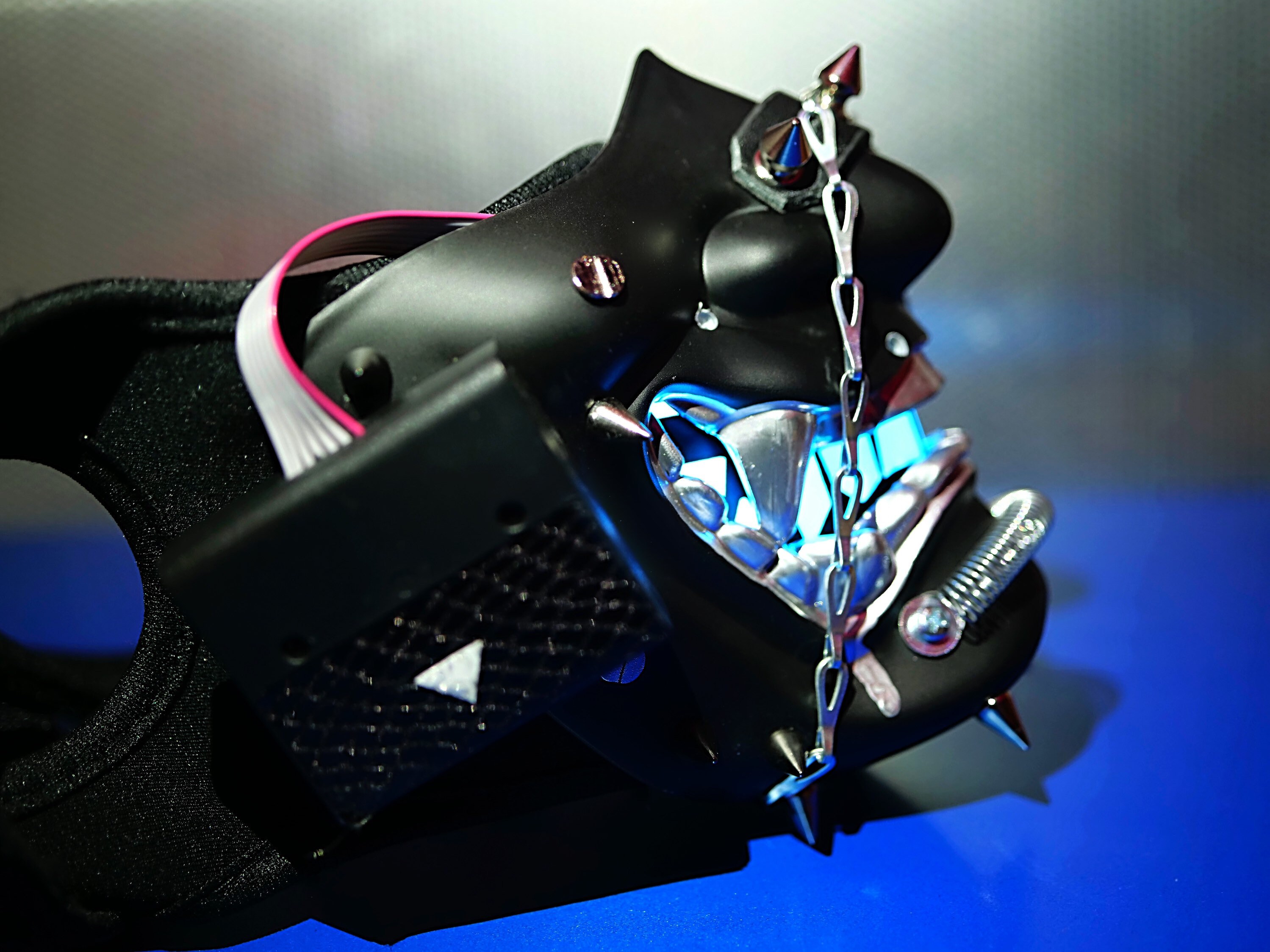 Berghain Sound Reactive Half Face Light up Mask Inspired by - Etsy