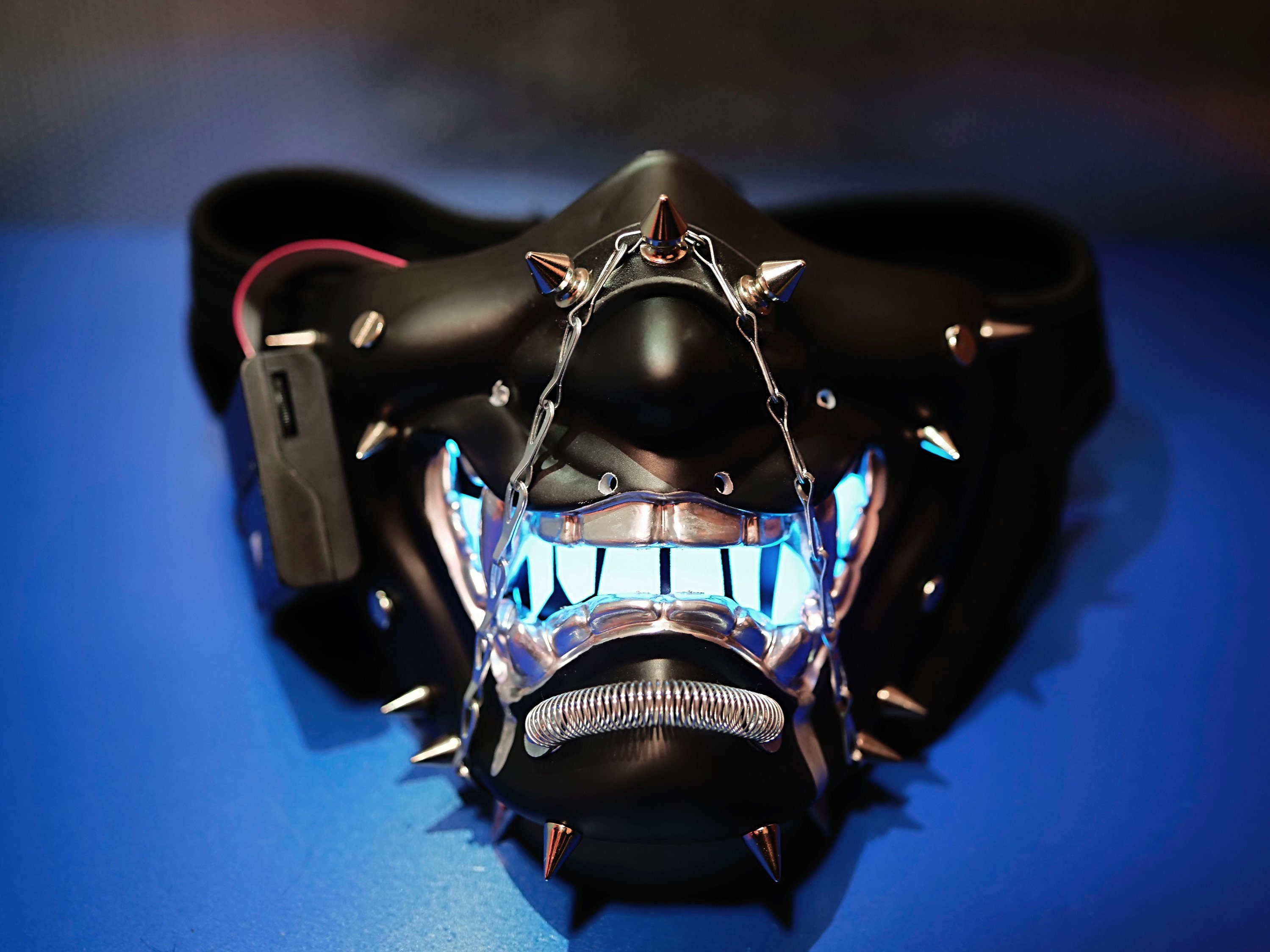 Berghain Sound Reactive Half Face Light up Mask Inspired by - Etsy