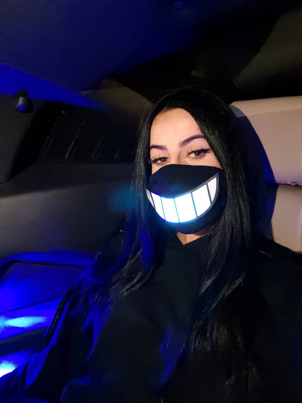 Pokemon Gengar Sound reactive light up white party mask | Etsy