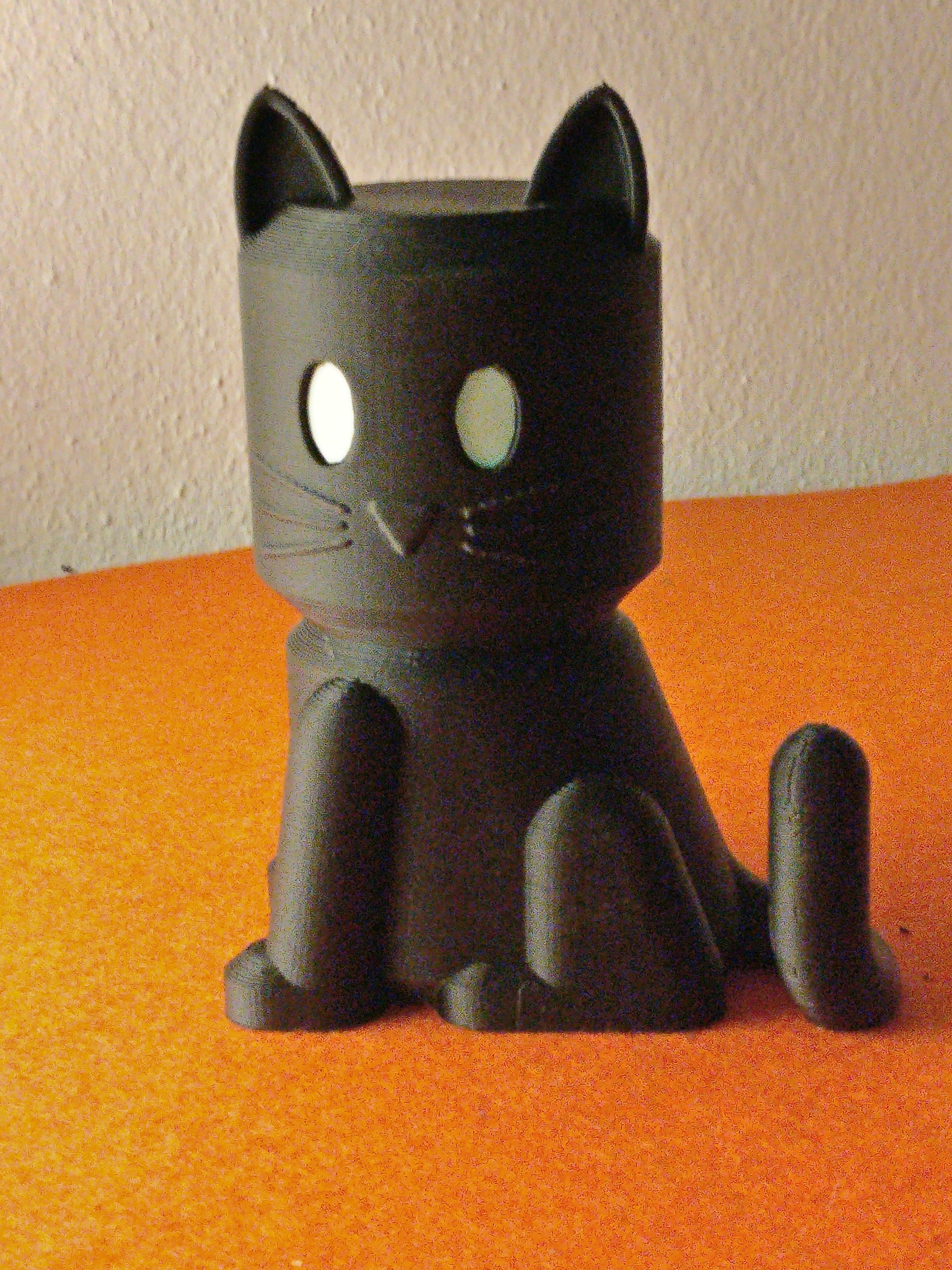 3D Printed Cat With Glowy Eyes - Etsy