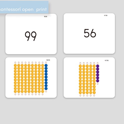 Montessori Math the Booklet of Colored Bead Bars From 1 to | Etsy