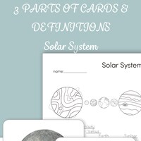 Montessori 3 Part Cards Parts of the Eastern Box Turtle - Etsy