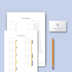 Montessori Math Teen Boards and Ten Boards - Etsy