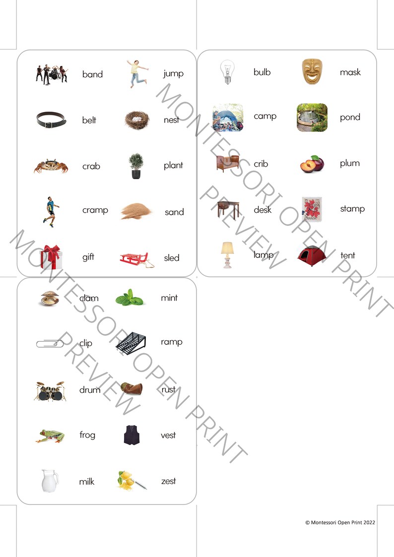 Montessori Blue Phonetic Series - Etsy