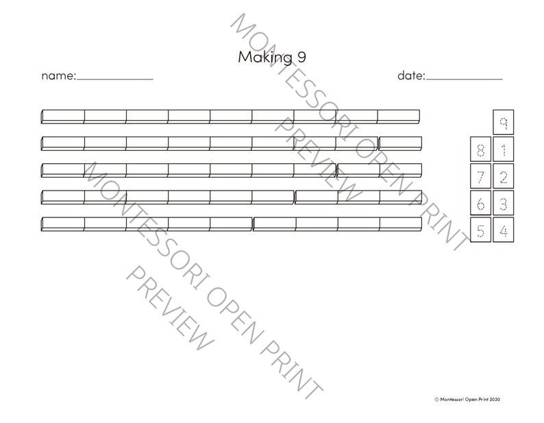 Montessori Math Number Rods - Etsy