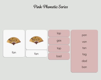 Montessori Inspired Pink Reading Series - Etsy