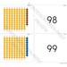 Montessori Math Montessori Bead Cards From 1 to 99 - Etsy