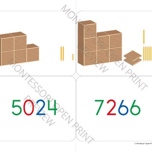 Montessori Math Place Value Cards - Etsy Canada
