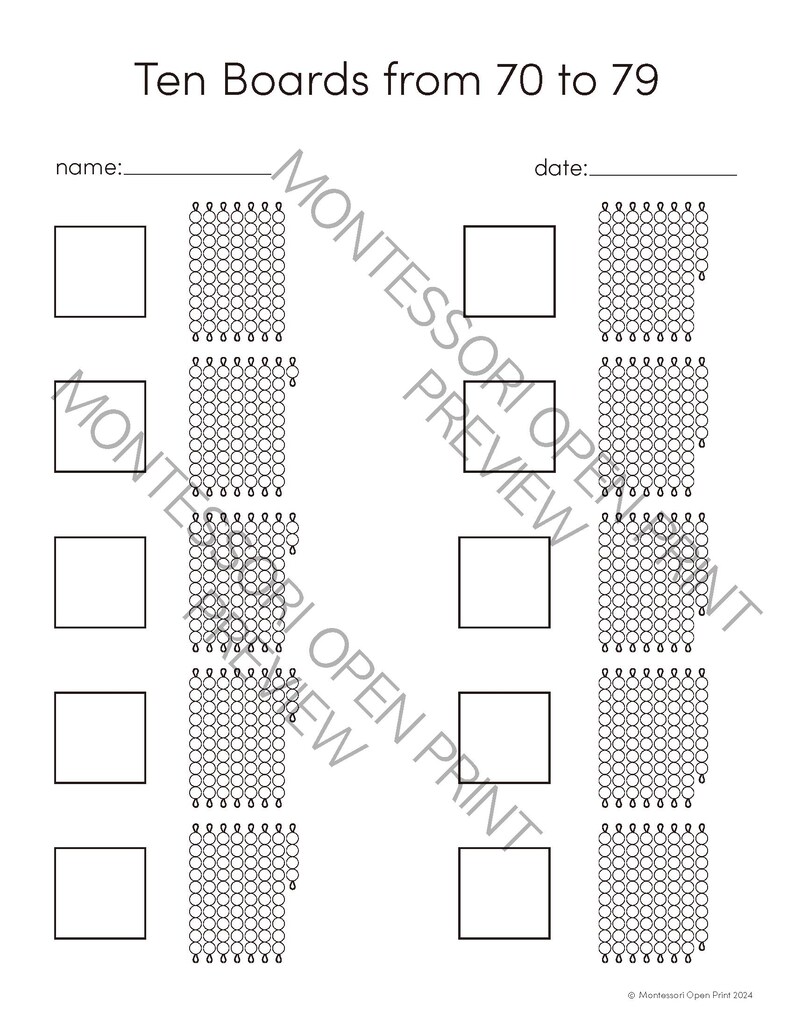 Montessori Math Teen Boards and Ten Boards - Etsy
