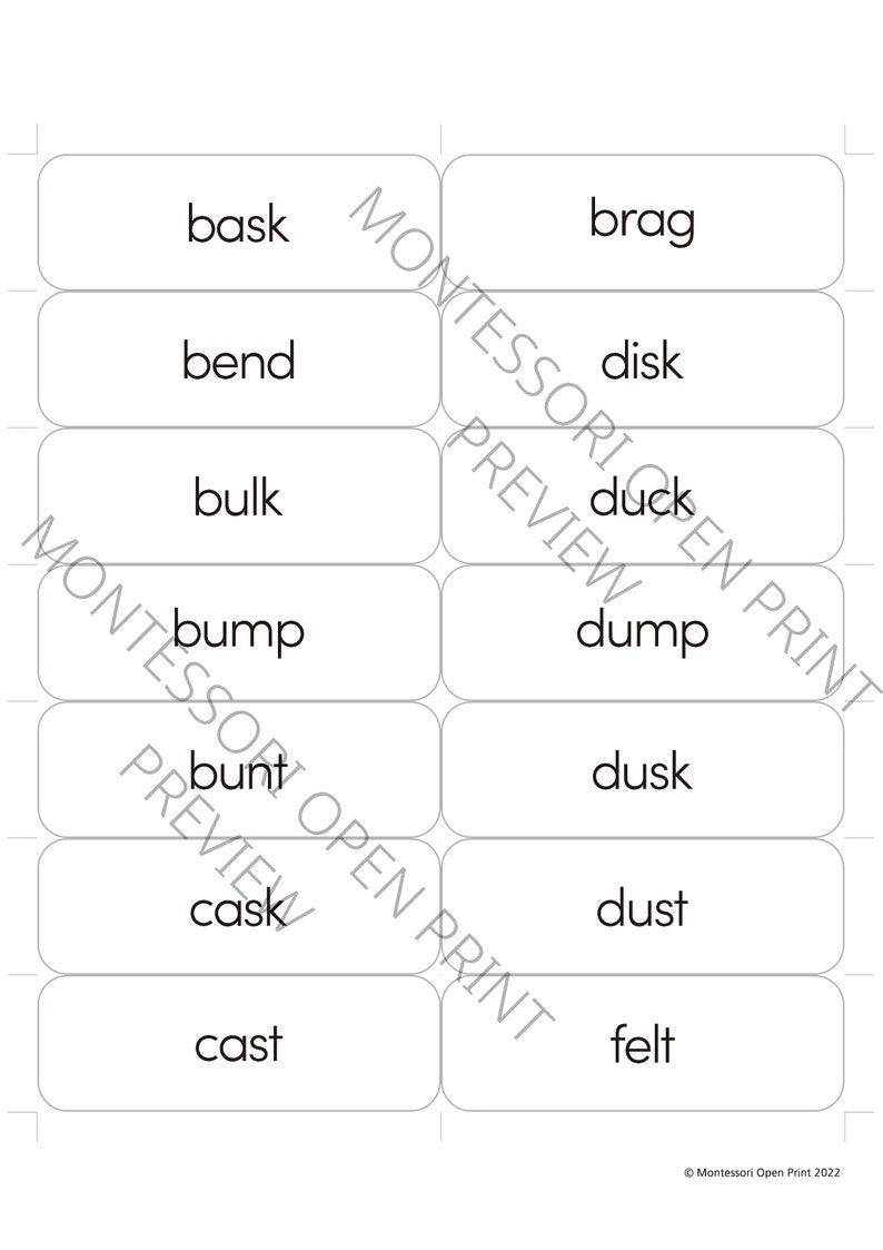 Montessori Blue Phonetic Series - Etsy