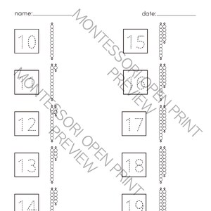 Montessori Math Teen Boards and Ten Boards - Etsy