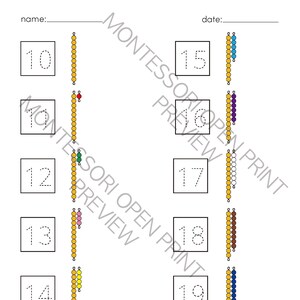Montessori Math- Teen Boards and Ten Boards - Etsy