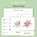 Montessori 3 Part Cards Parts of a Monocot Flower - Etsy