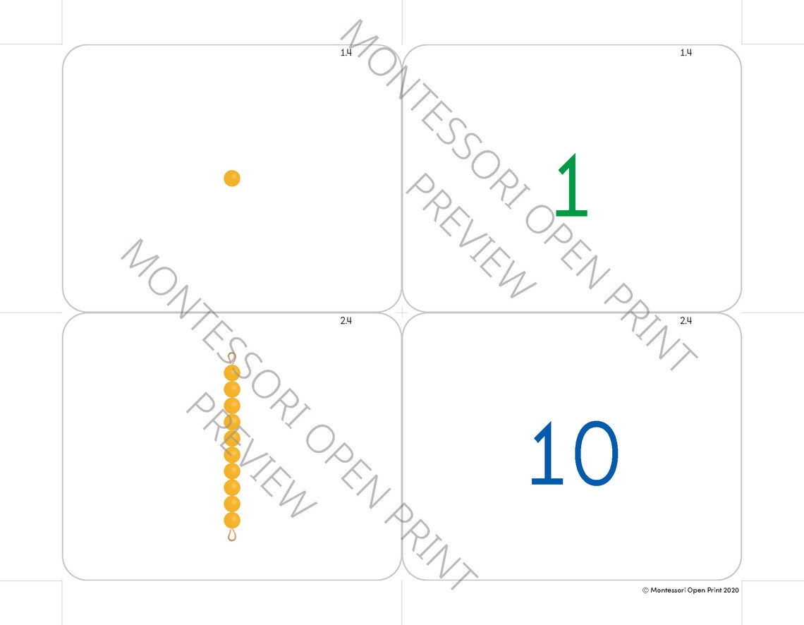 Montessori Math Introduction to Golden Beads - Etsy