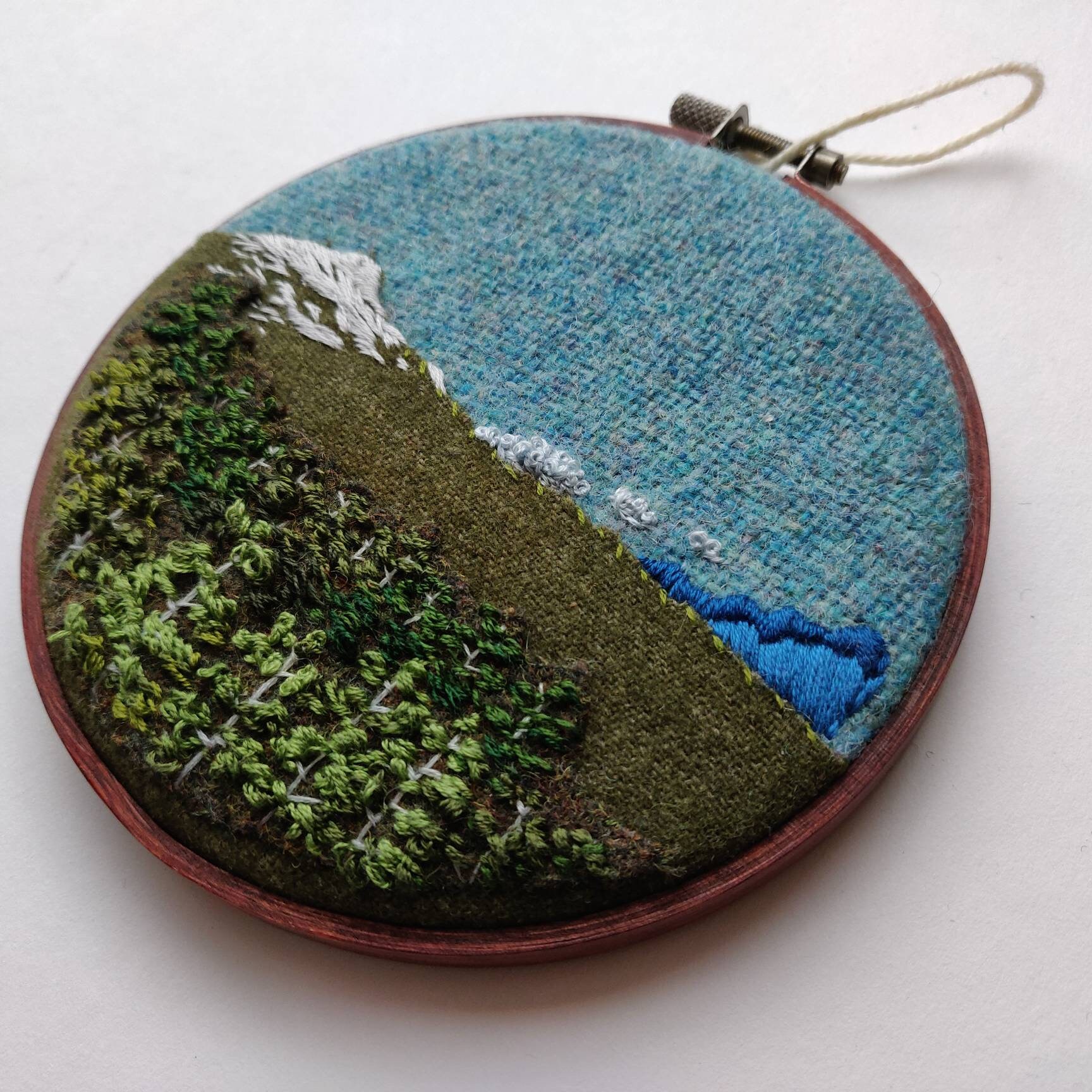 Gray Peak Adirondacks Landscape Embroidery - Etsy
