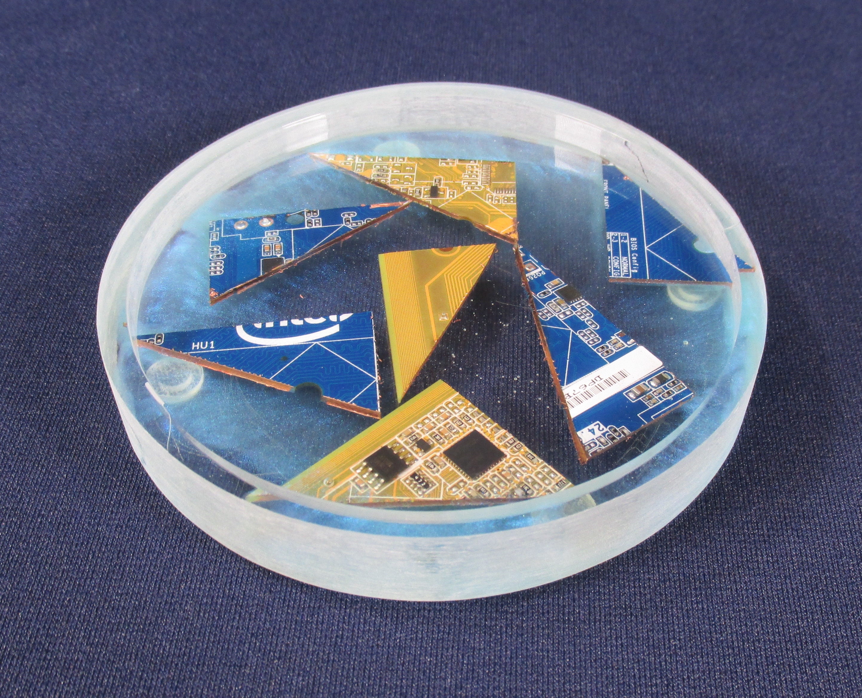 Handmade Clear Epoxy Resin Coaster With Motherboard Pieces - Etsy