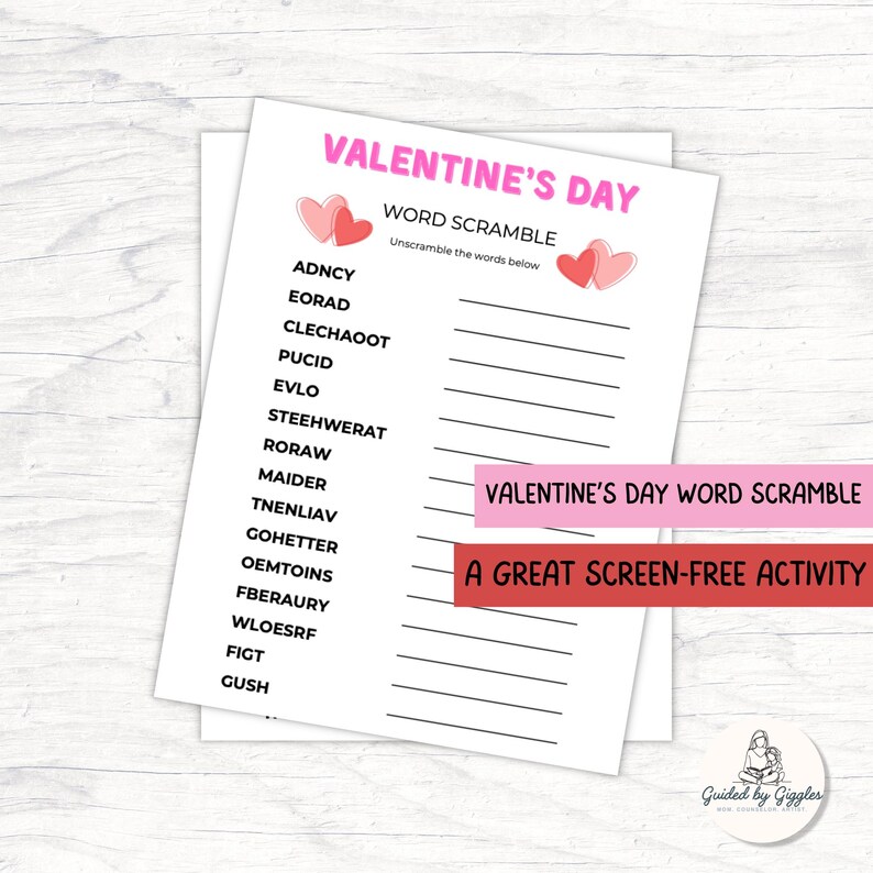 Printable Holiday Word Scrambles Bundle | 6 Holiday-themed Word Puzzle ...