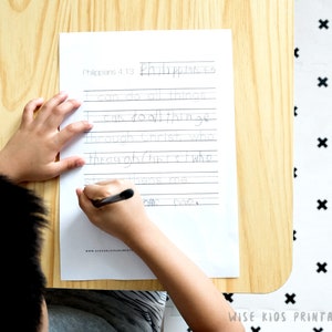 Scripture Copywork: Printable A-Z Bible Verses Handwriting Practice ...