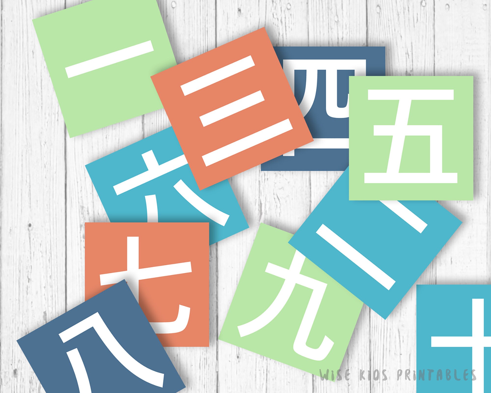Chinese Mandarin Colors and Numbers 1-10 Printable Flash Cards (room ...