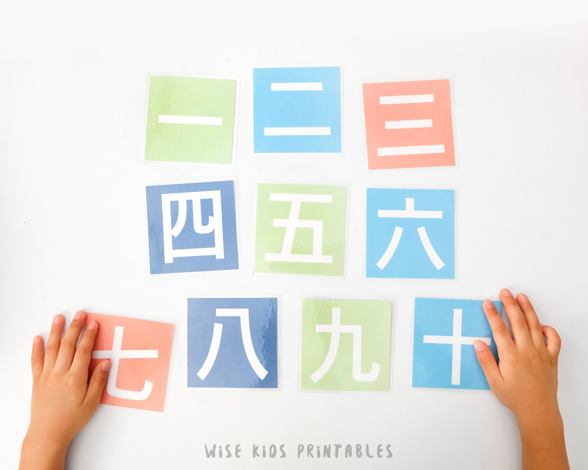 Chinese Mandarin Colors and Numbers 1-10 Printable Flash Cards (room ...