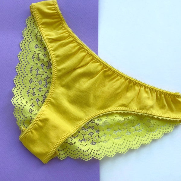 Yellow Panties Etsy