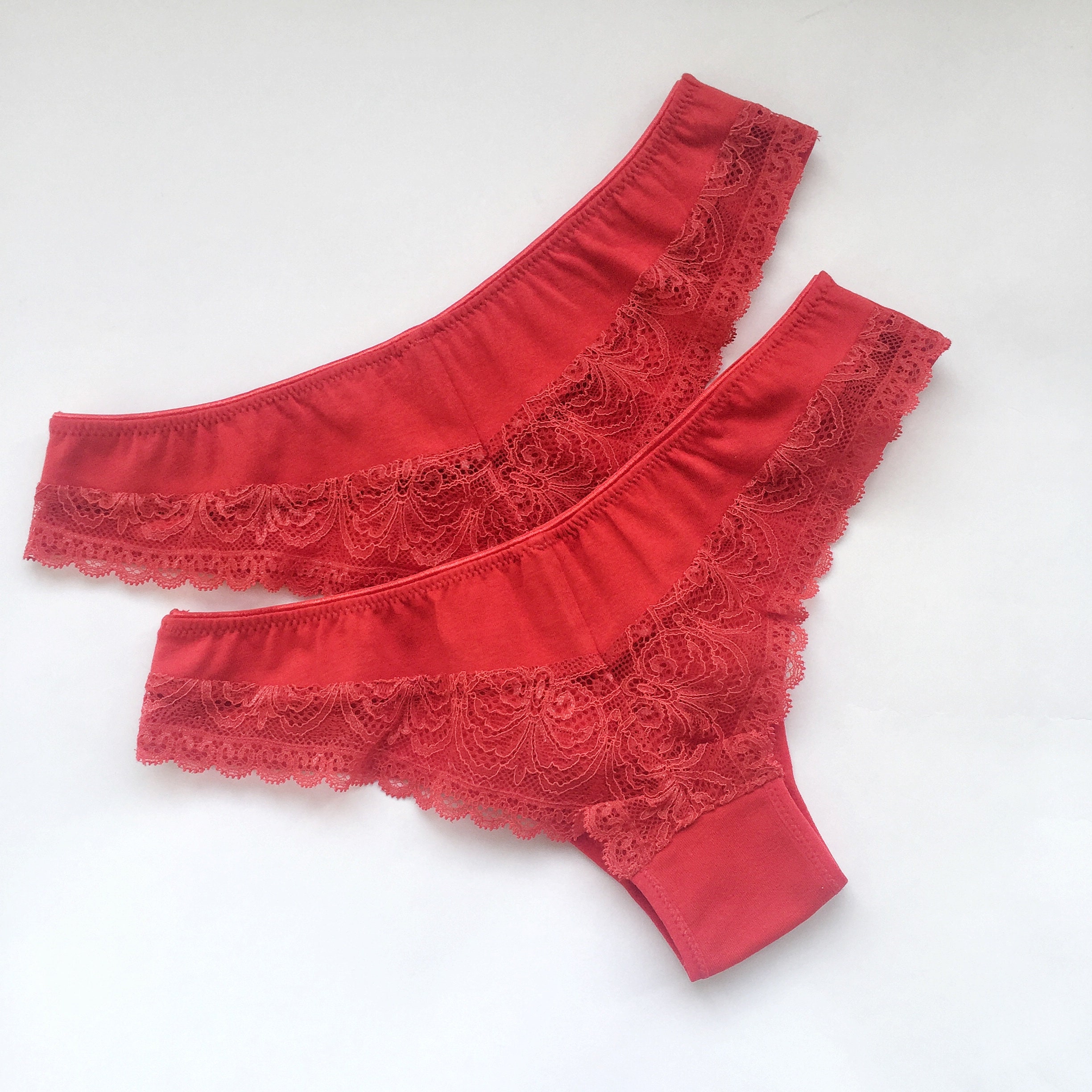 Organic Cotton Tanga Panties Lace Back Sexy Underwear - Etsy Canada