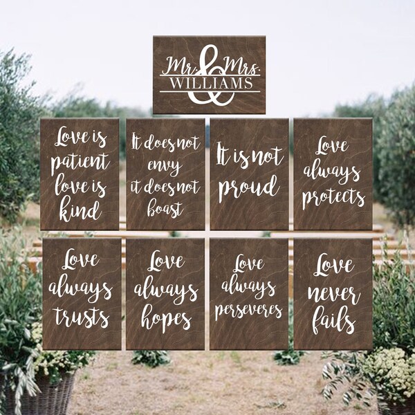 Love is Patient Sign - Etsy