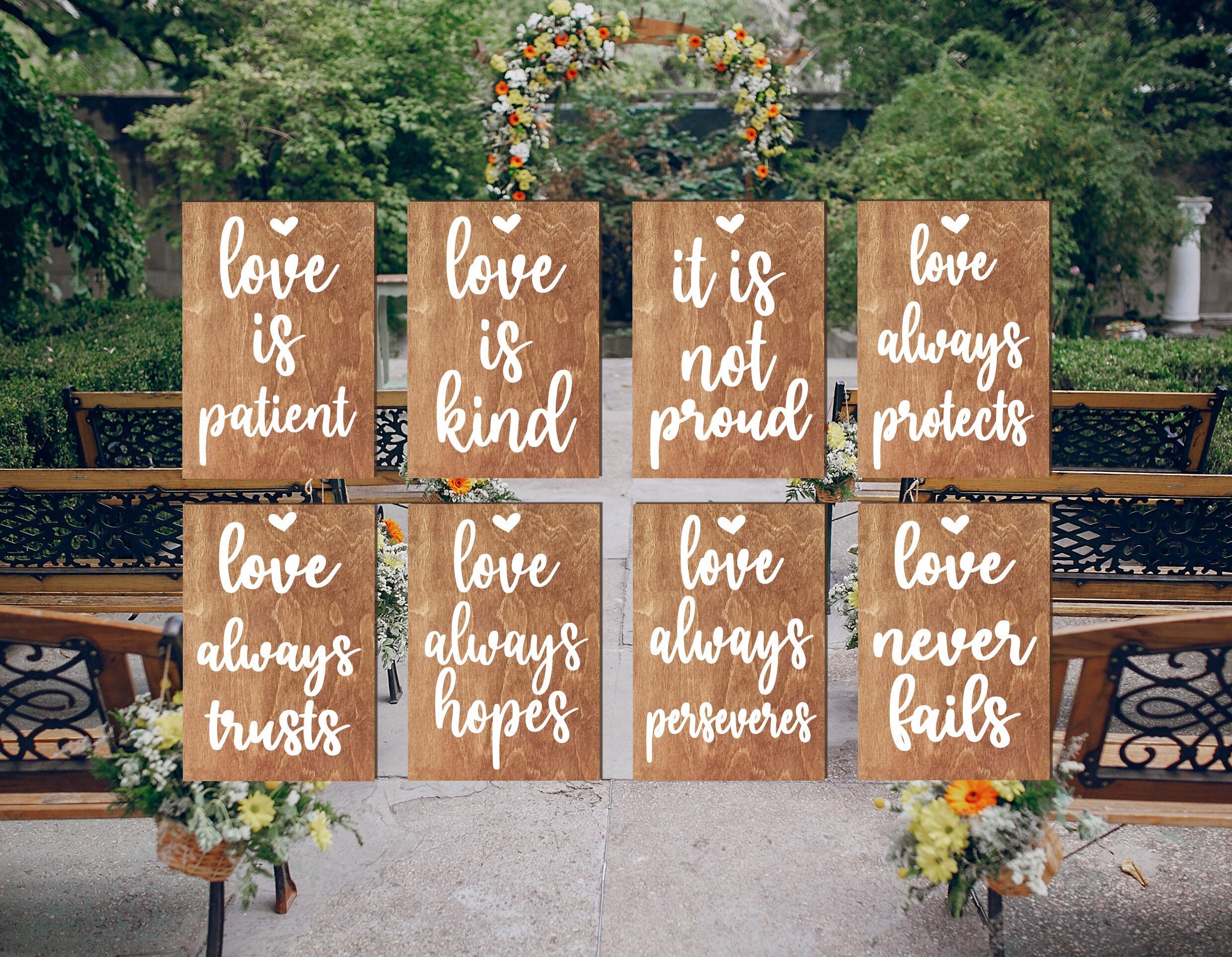 Party Supplies Paper & Party Supplies 1 Corinthians Signs ~ Wedding ...