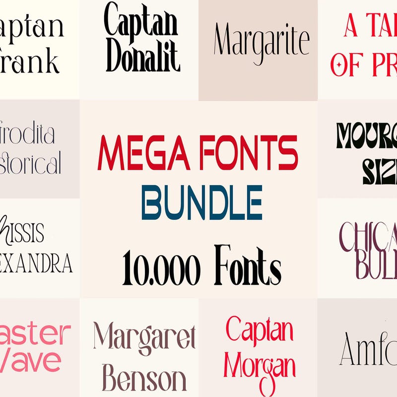 Font Bundle - Etsy
