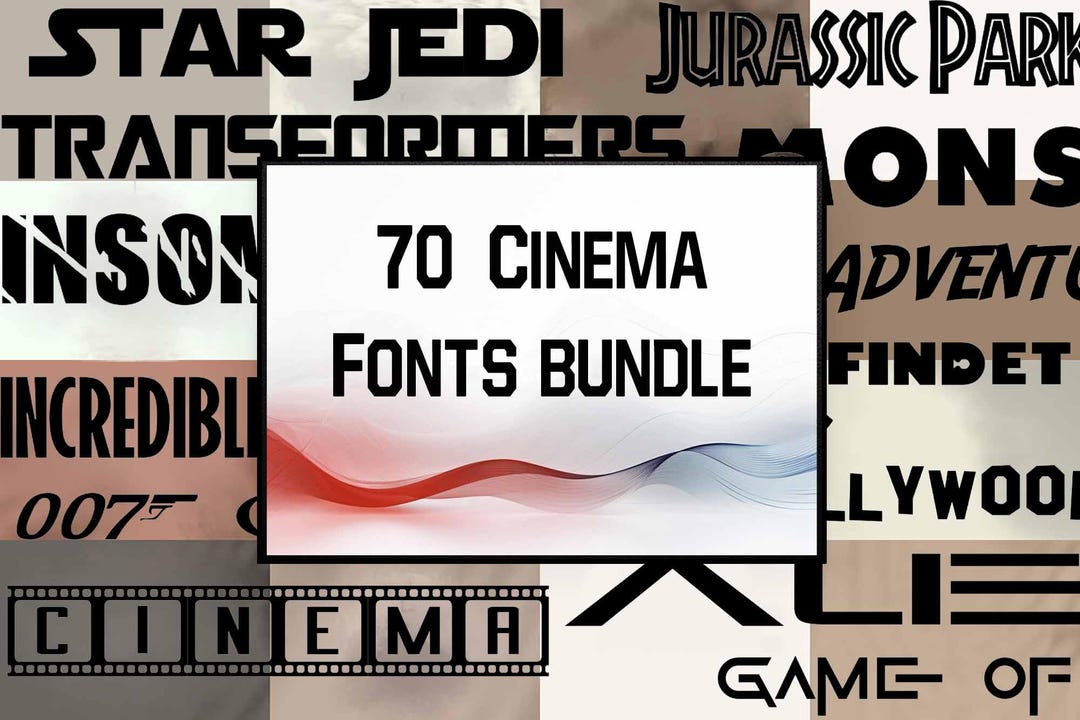 The Ultimate Movie Font Bundle - 70 Fonts | Tv Fonts | Most Popular ...