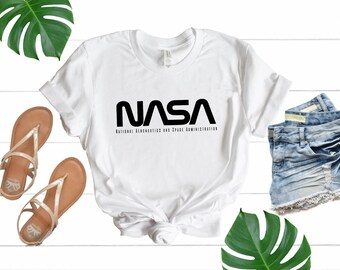 NASA T-shirt Soft Cotton Tee. NASA Logo. Astronaut. National ...