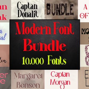 Modern Font Bundle , A Pack of 9000 Modern Fonts Ready for Use or ...