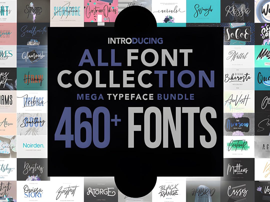 All Font Collection. Office Font Bundle Mega Fonts Bundle 500 Fonts ...
