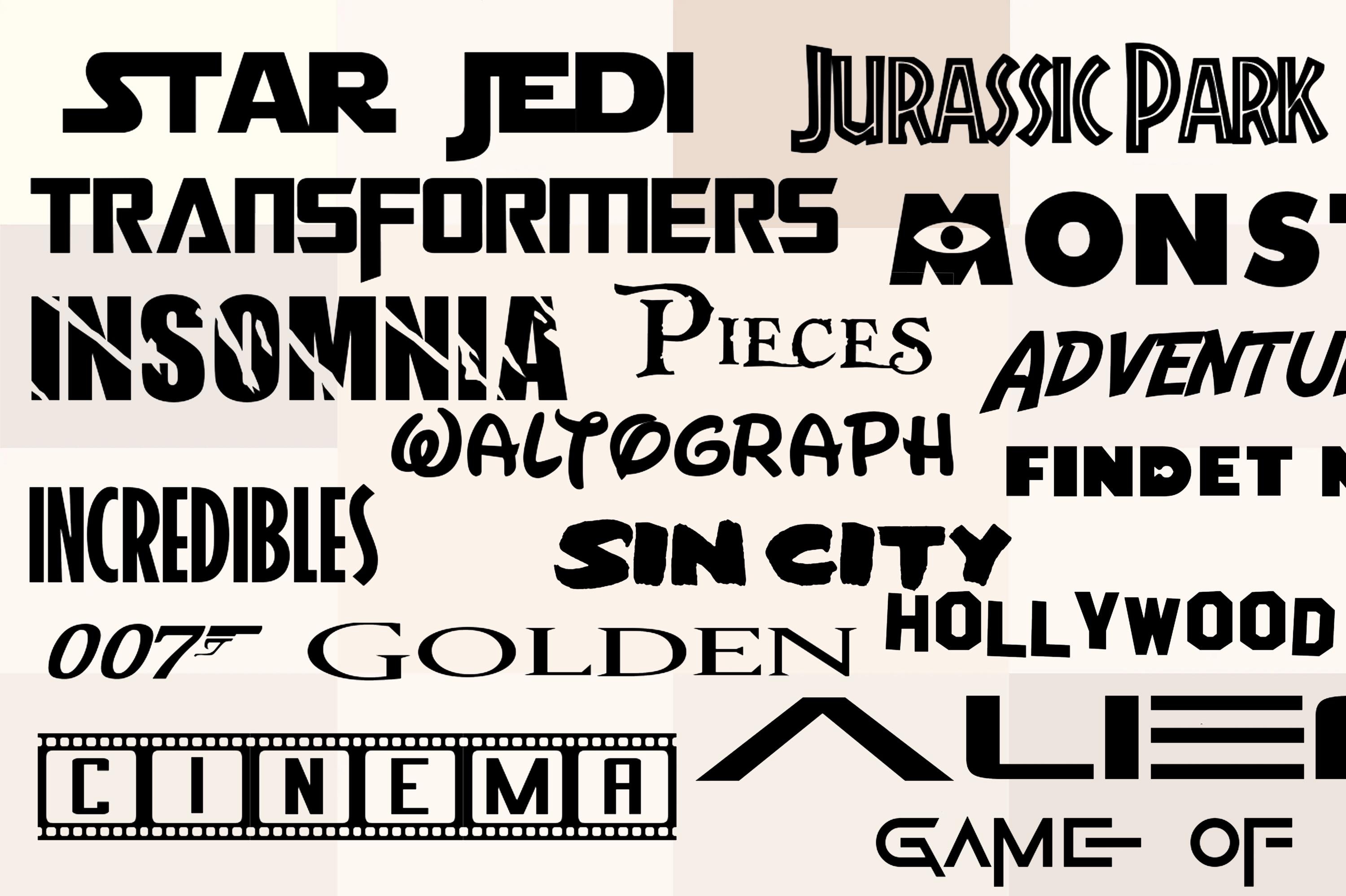 The Ultimate Movie Font Bundle - 70 Fonts | Tv Fonts | Most Popular ...