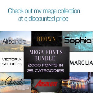 200 Modern Font Bundle - Wedding Fonts | Procreate Fonts | Cricut Fonts | Canva Fonts | Branding ...