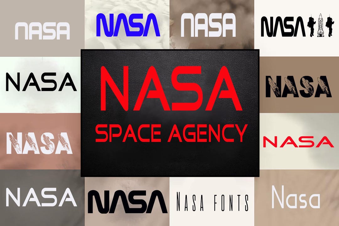 Nasa Font Bundle - 10 Nasa Fonts, Space Fonts | Procreate Fonts ...