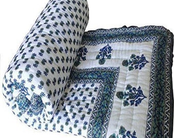 Indian cotton quilt | Etsy