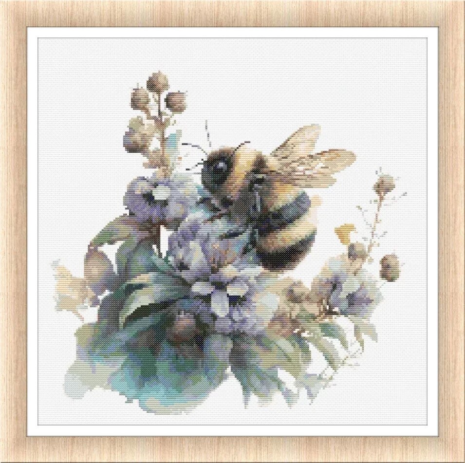 Bee Cross Stitch Pattern PDF - Digital Download - Insect Honey Bee ...