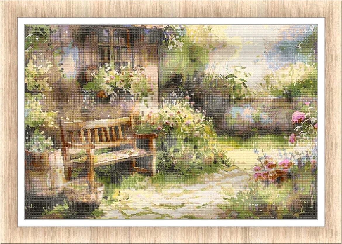 Cottage Cross Stitch Pattern Pdf, Cross Stitch Pattern Country, Hand ...